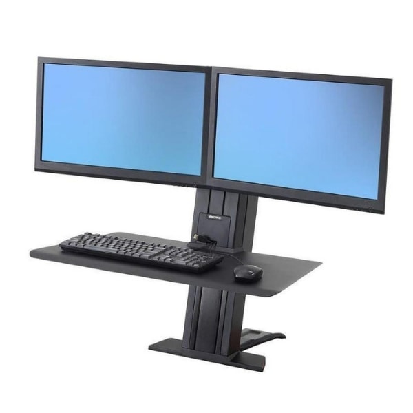 Ergotron WorkFit SR Dual Monitor Sit Stand Workstation - Standing Desk ...