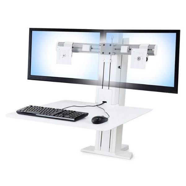 Ergotron WorkFit SR Dual Monitor Sit Stand Workstation - Standing Desk ...