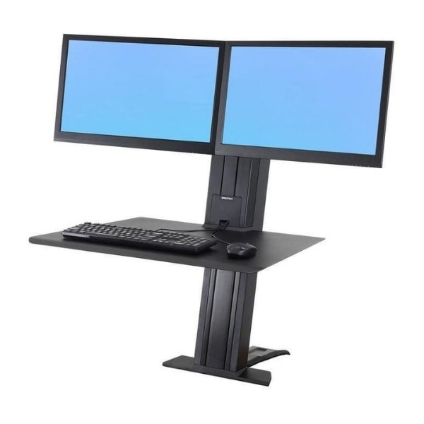Ergotron WorkFit SR Dual Monitor Sit Stand Workstation - Standing Desk ...