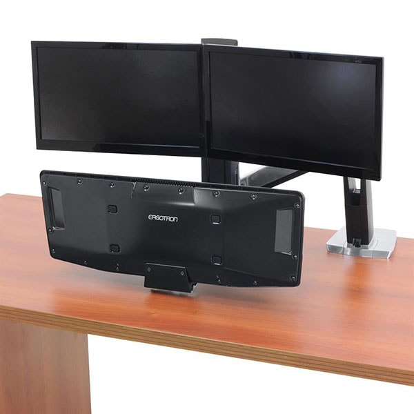 Ergotron Workfit A Dual with Suspended Keyboard - Standing Desk Nation