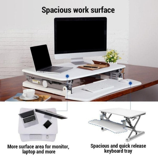 Flexispot M2 35 inch Standing Desk Converter - Standing Desk Nation