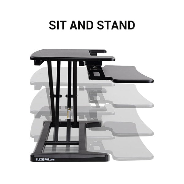 Flexispot M7M 35 inch Alcove Standing Desk Converter - Standing Desk Nation