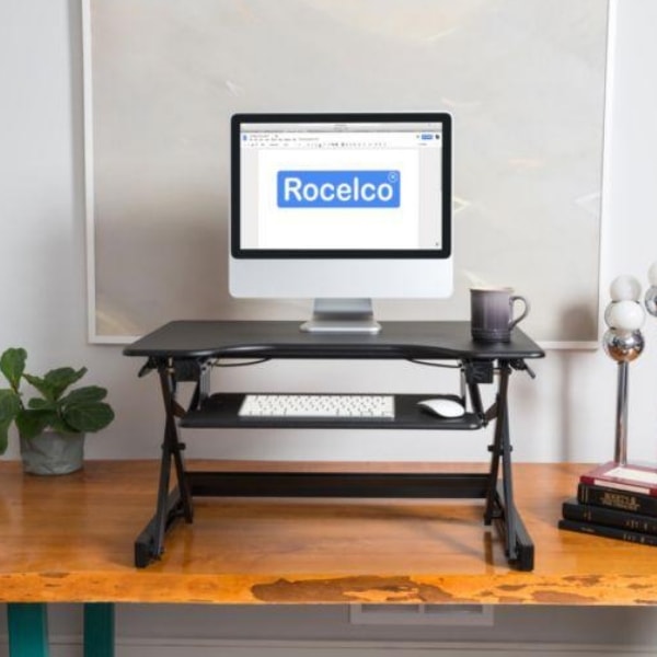 Rocelco - EADR Deluxe Adjustable Desk Riser - 32" - Standing Desk Nation