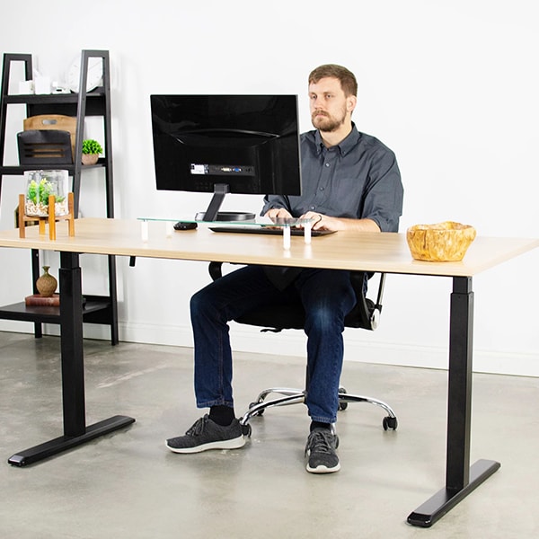 VIVO Crank Height Adjustable Desk Base - DESK-V101M – Standing Desk Nation