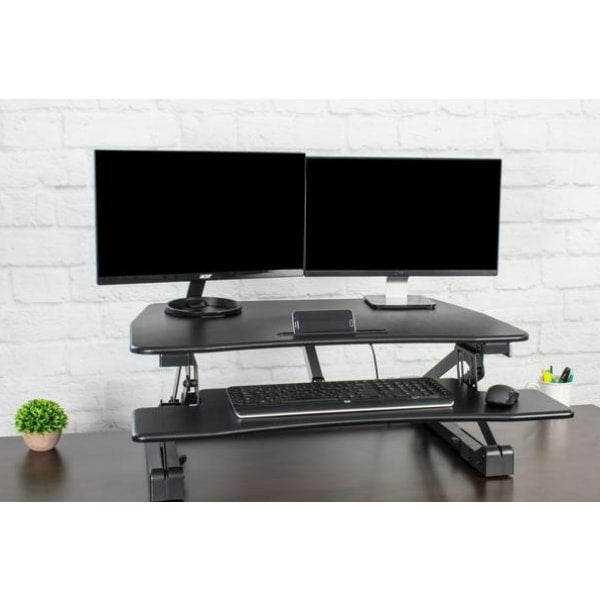 VIVO - ELECTRIC Height Adjustable Standing Desk Riser - DESK-V000EB ...