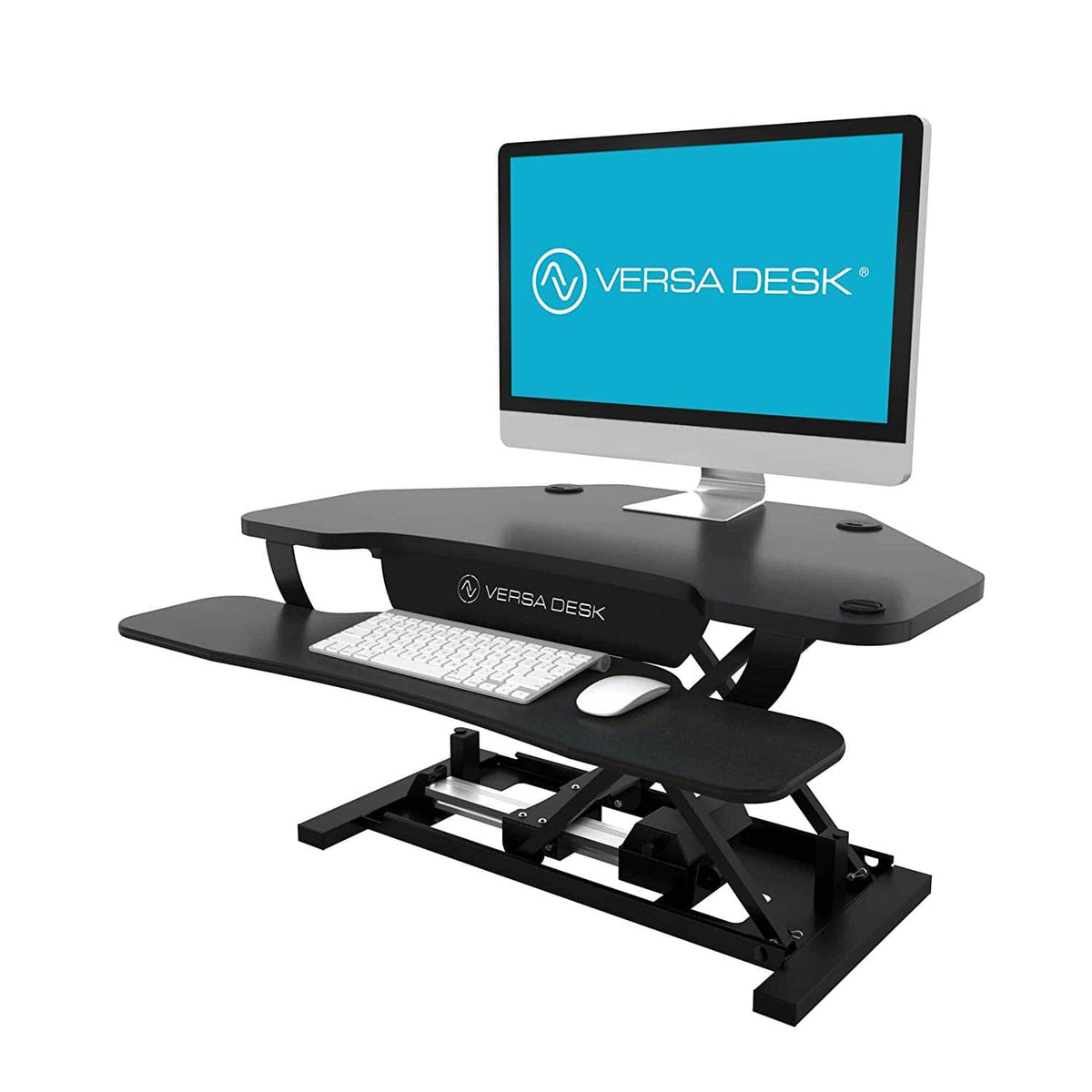 VersaDesk Power Pro Corner Electric Standing Desk Converter - Standing ...