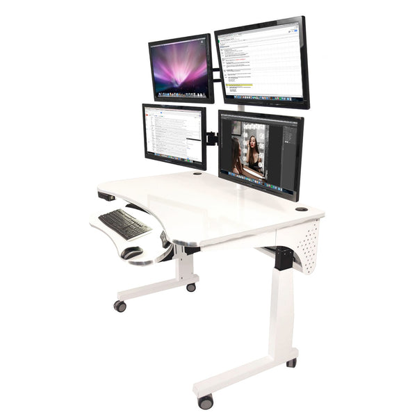VersaDesk Universal Dual LCD Spider Monitor Arm - Standing Desk Nation